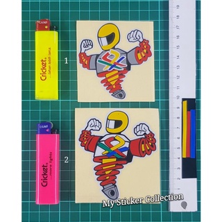 Pangkah Benetton Orang Kuat Designs Sticker Cutting Overlapping ...