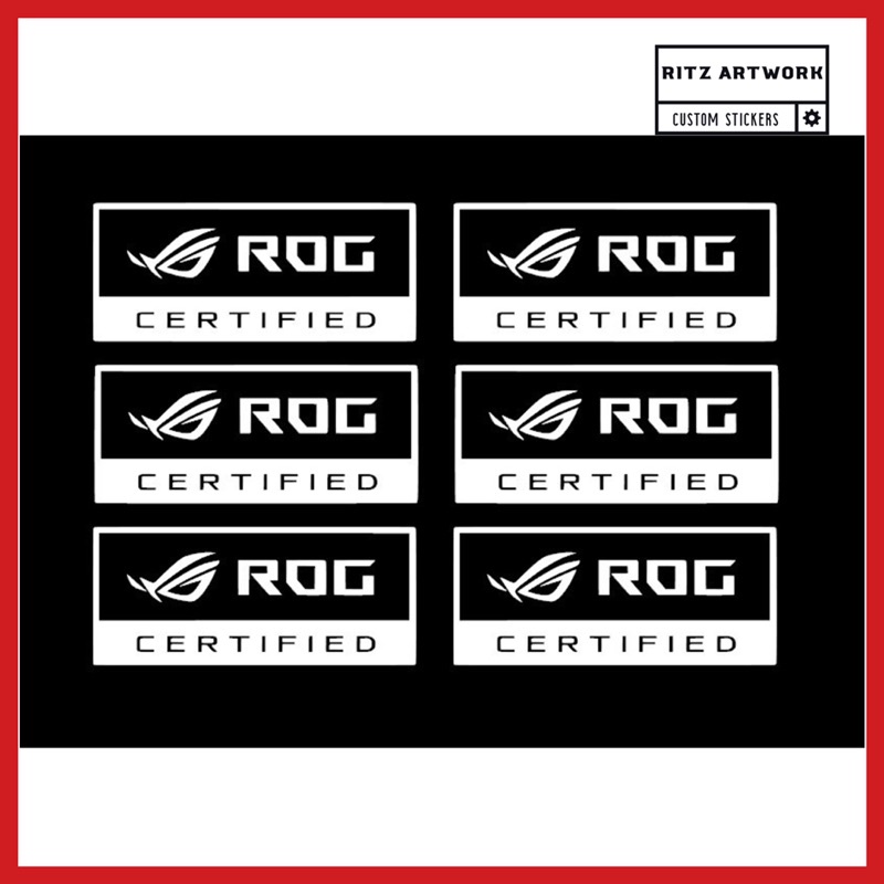 ASUS ROG CERTIFIED Vinyl Decal Sticker | Shopee Malaysia