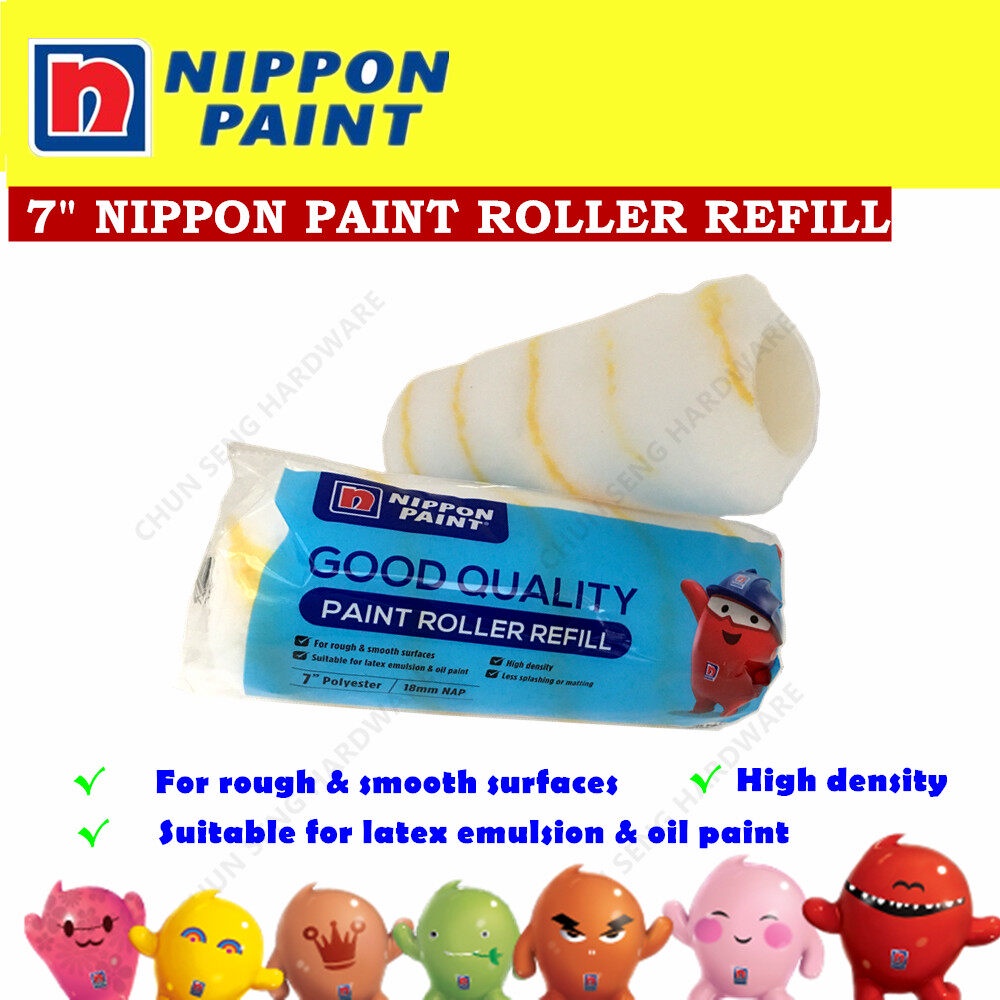 7" NIPPON PAINT ROLLER REFILL 7" Polyester Roller Refill Roller Refill ...