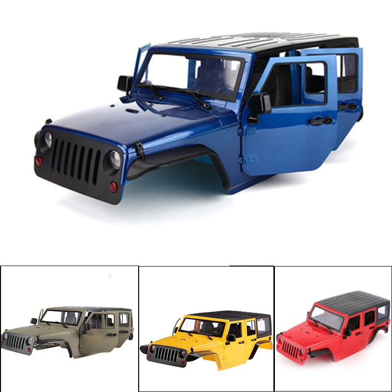 RC 1/10 Jeep Wrangler JK Rubicon 4 Door Hard Body Shell Kit 313mm ...