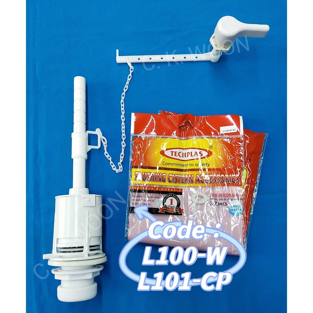 TECHPLAS L100 40MM LEVER FLUSH W/HANDLE SIPHON CISTERN ACCESSORIES TOILET REPLACEMENT | Shopee ...