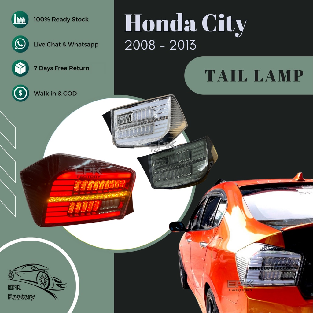 Honda City Tail Lamp Tail Light Taillamp Taillight LED 2008 2009 2010 ...