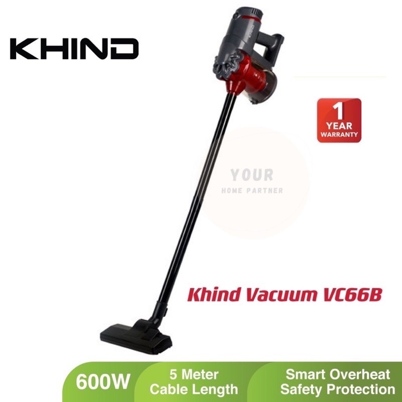 Khind Cyclonic Handheld Vacuum VC66B With Hepa Filter | Shopee Malaysia