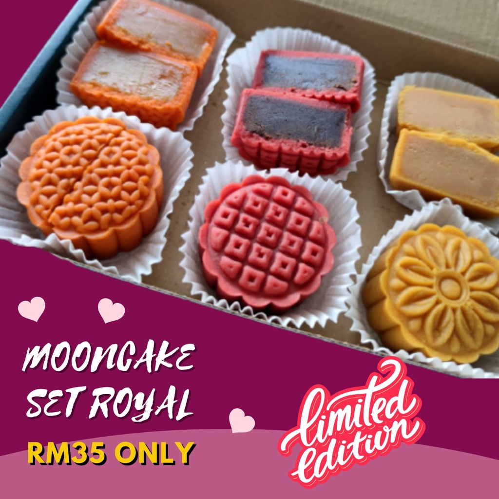 SET ROYAL Mooncake Halal Kuih Bulan By Mimilala Shopee Malaysia
