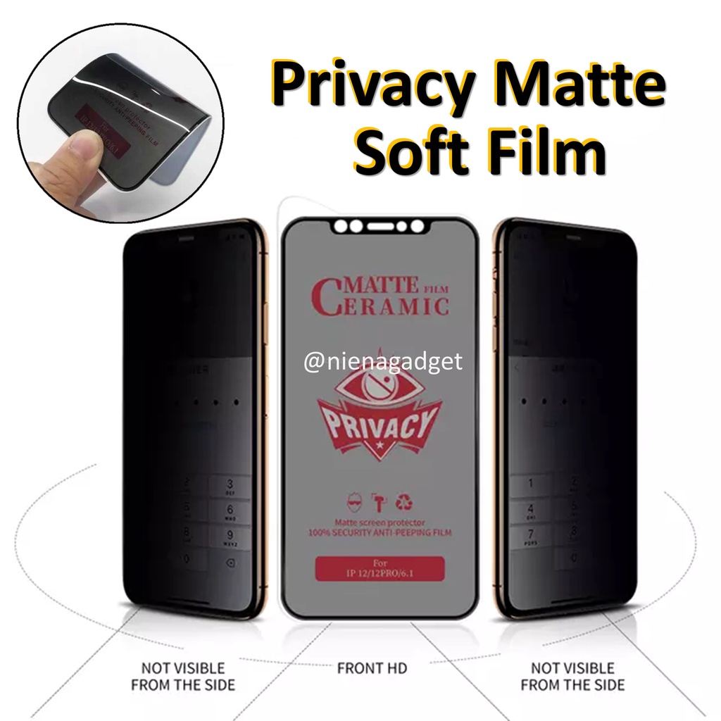Ceramic Privacy Matte Oppo A96 A95 A76 A16 A16k A93 A31 A53 A54 A15