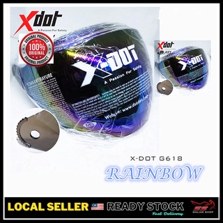 XDOT Helmet Visor Small Hole G618 Helmet Visor X Dot G 618 Smoke ...