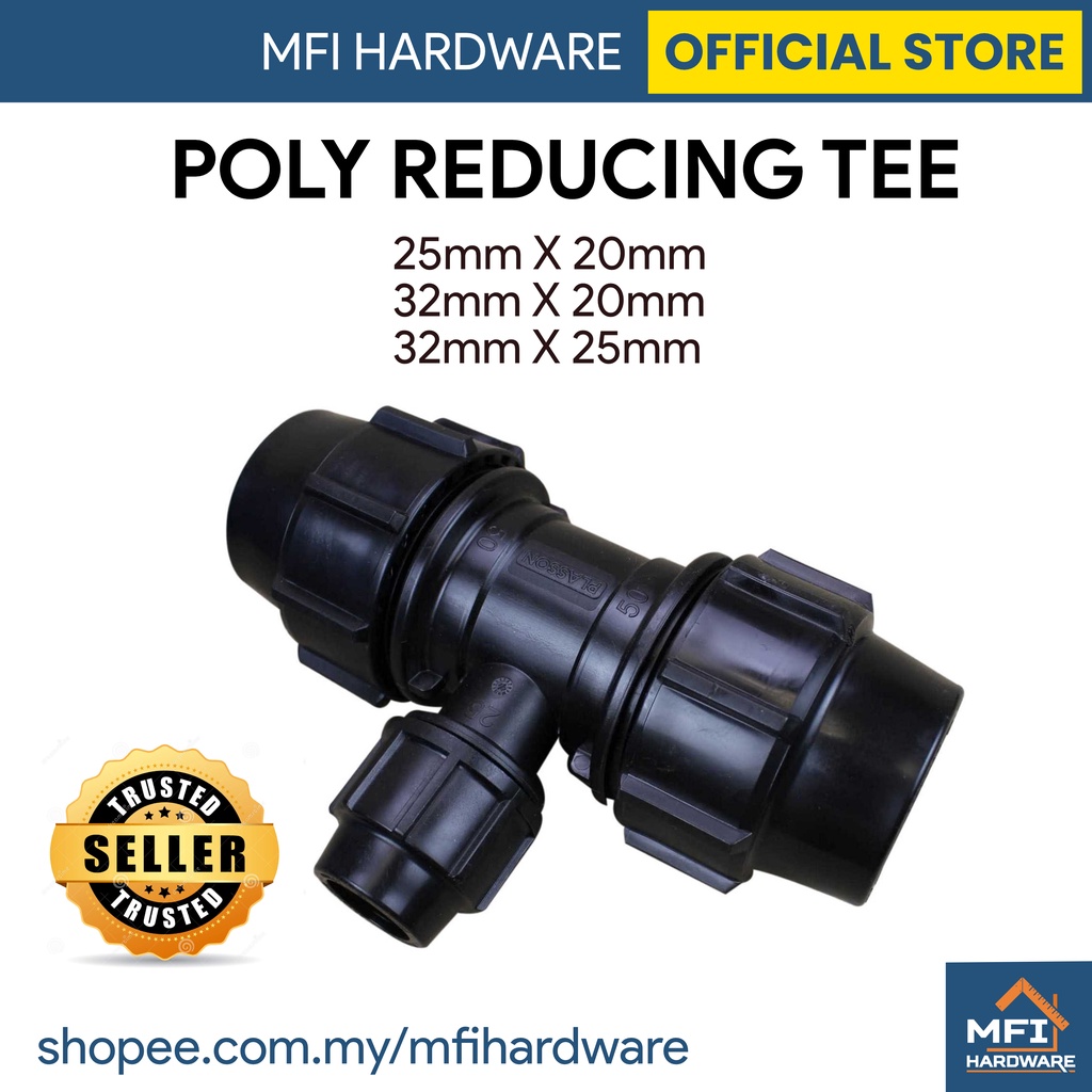 POLY REDUCING TEE 25MM X 20MM/ 32MM X 20MM/ 32MM X 25MM | Shopee Malaysia