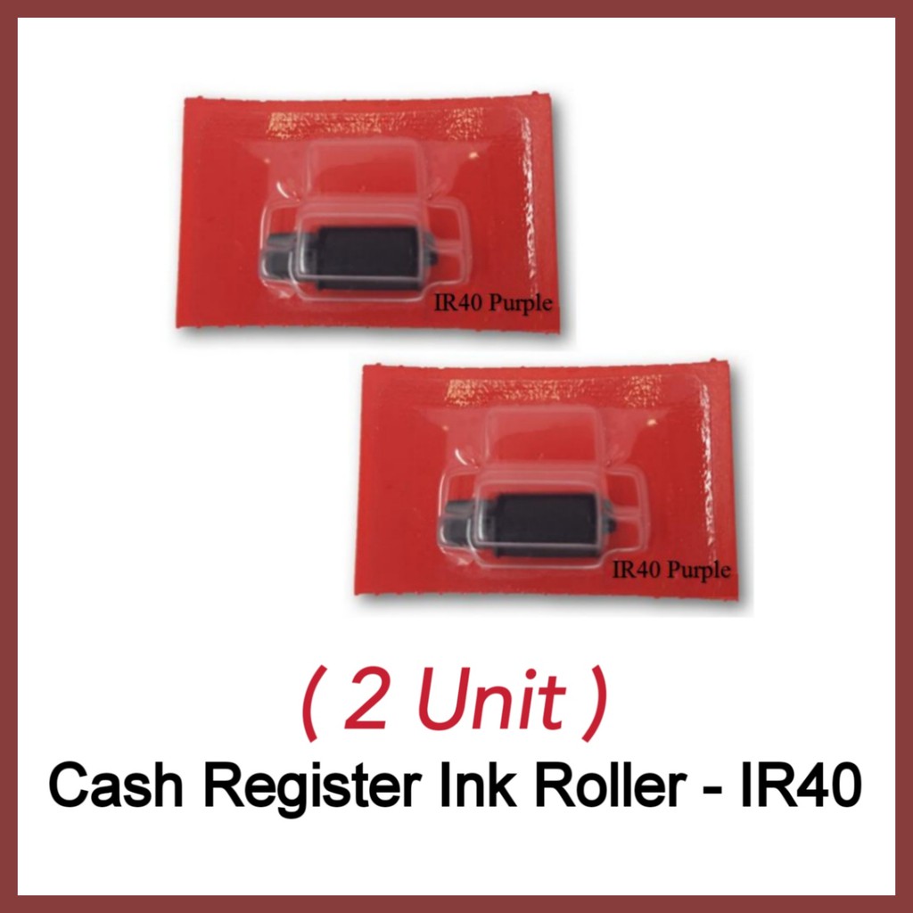 IR-40 / IR40 / IR 40 Ink Roller For Cash Register - Purple In Colour (2 ...