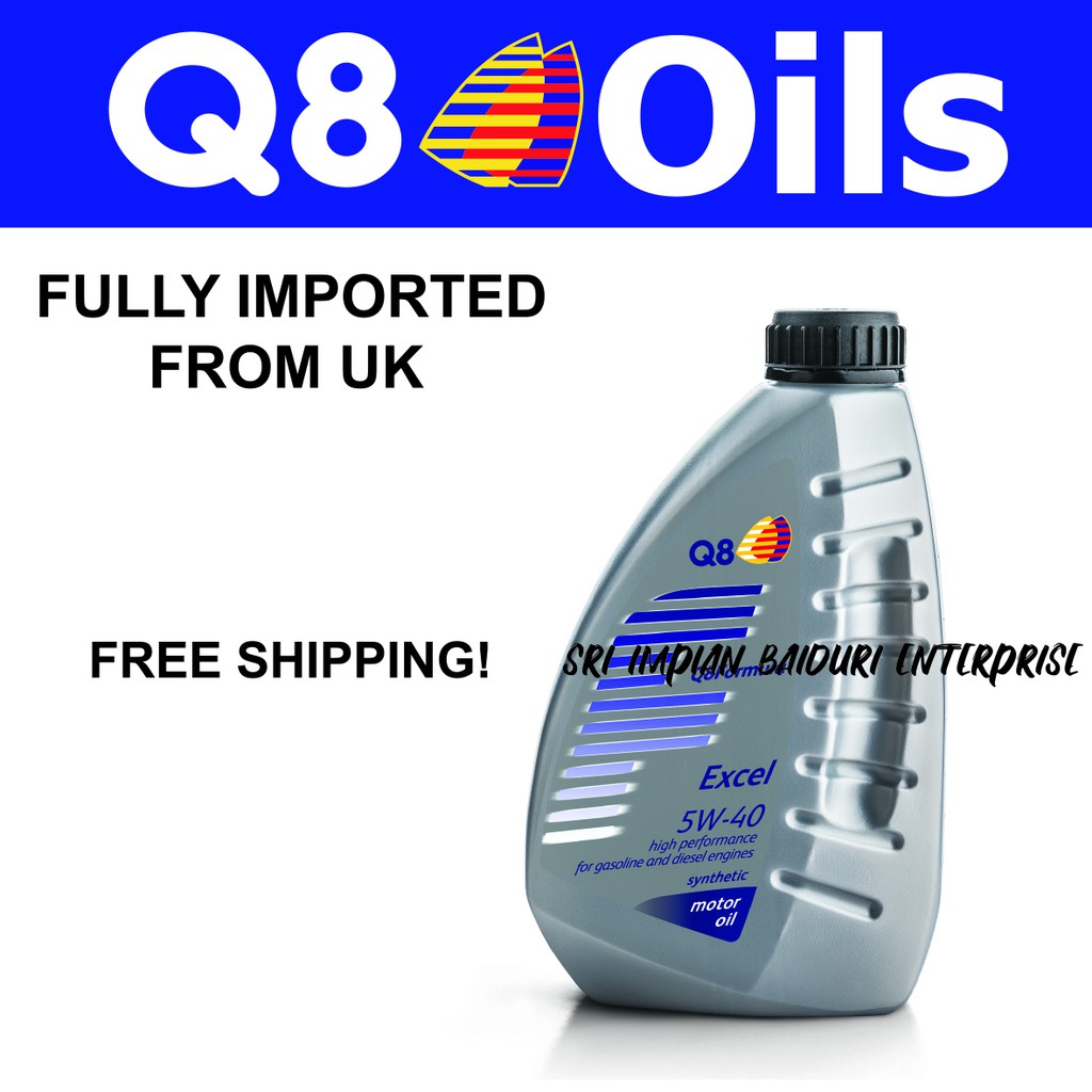 Q8 Formula Excel 5W-40 [FULLY IMPORTED] FULLY SYNTHETIC 1 LITER API SN ...