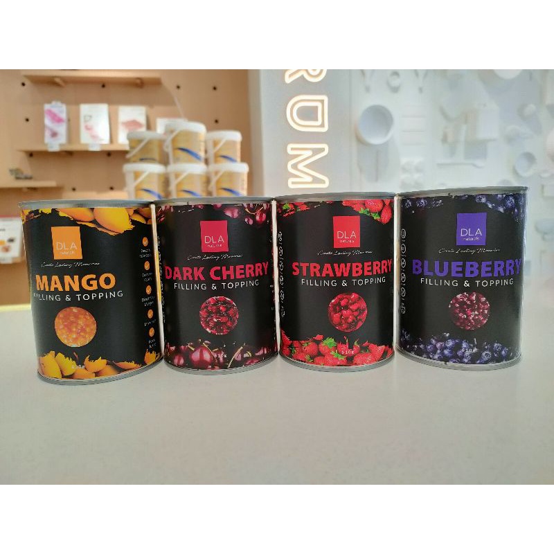 DLA NATURALS Filling & Topping - Strawberry/Dark Cherry/ Blueberry ...