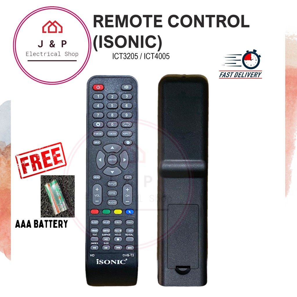 ISONIC Original LED TV Remote Control (ICT3205 / ICT4005) [READY STOCK ...