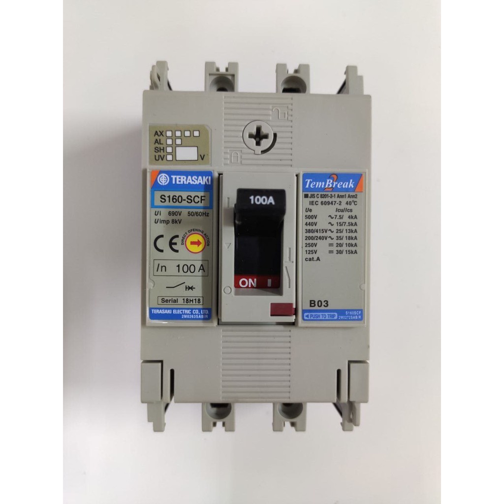 Terasaki S160-SCF 60A 100A 3 Pole 25KA MCCB | Shopee Malaysia