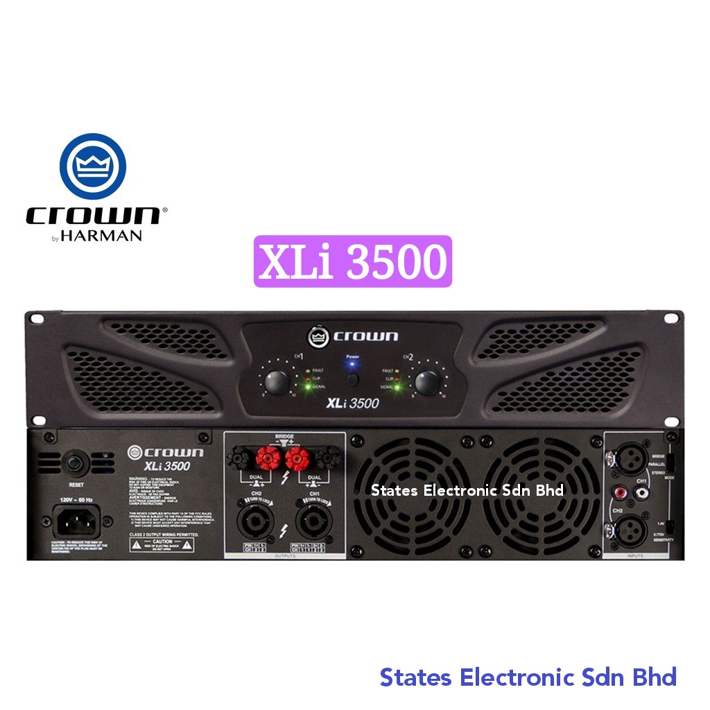 CROWN XLi 3500 Two-channel 1350W Power Amplifier | Shopee Malaysia