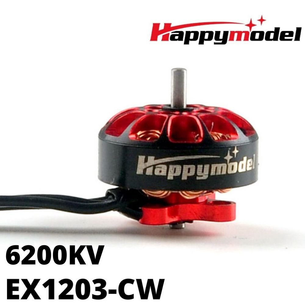 Happymodel ex1203 6200kv 2-3s 1.5mm cw brushless motor for larva x hd ex1203-cw amth | BeeCost