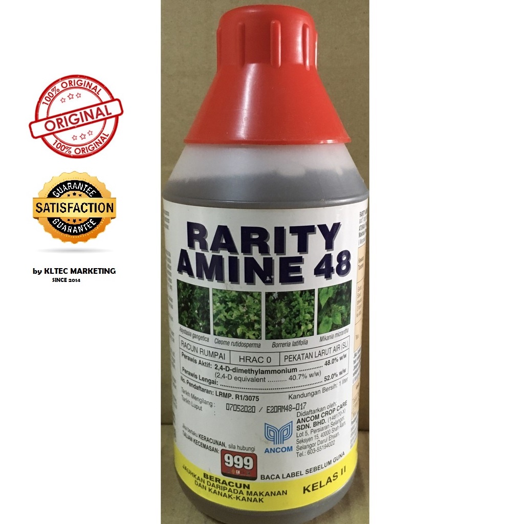 1L RARITY AMINE 48% HERBICIDE WEED KILLER/RACUN RUMPUT/ RACUN RUMPUT ...