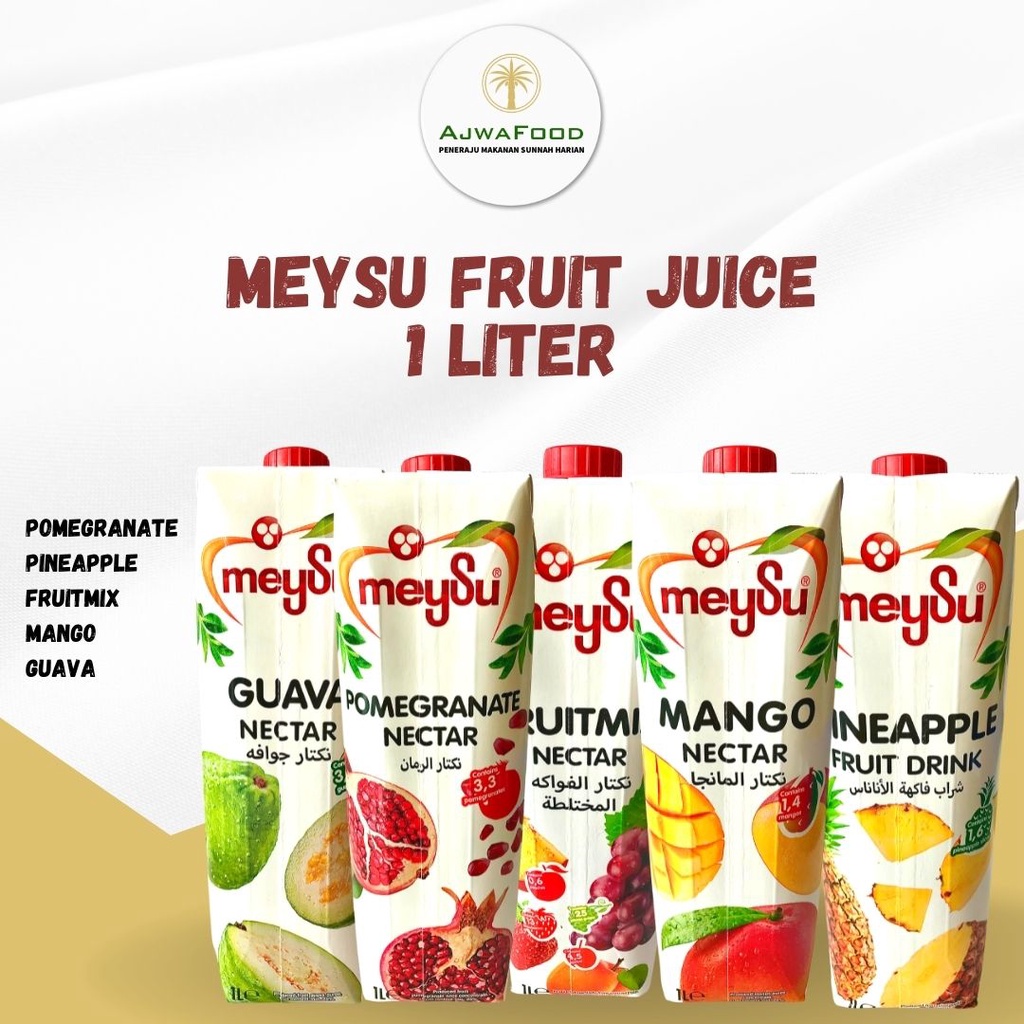 Meysu Fruit Juice 1L (Fruit Mix/Guava/Mango/Pomegranate) | Shopee Malaysia