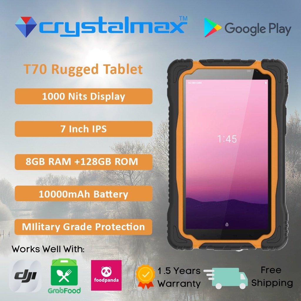 Crystalmax T70 Rugged Industrial Grade Tablet | Shopee Malaysia