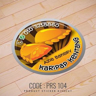 Sticker Karipap Sticker Frozen Food Pau Stiker Makanan Popia | Shopee ...