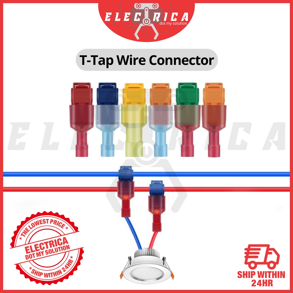 T-TYPE QUICK SPLICE WIRE CONNECTOR WIRE JOINT & SPLIT CONNECTION ...