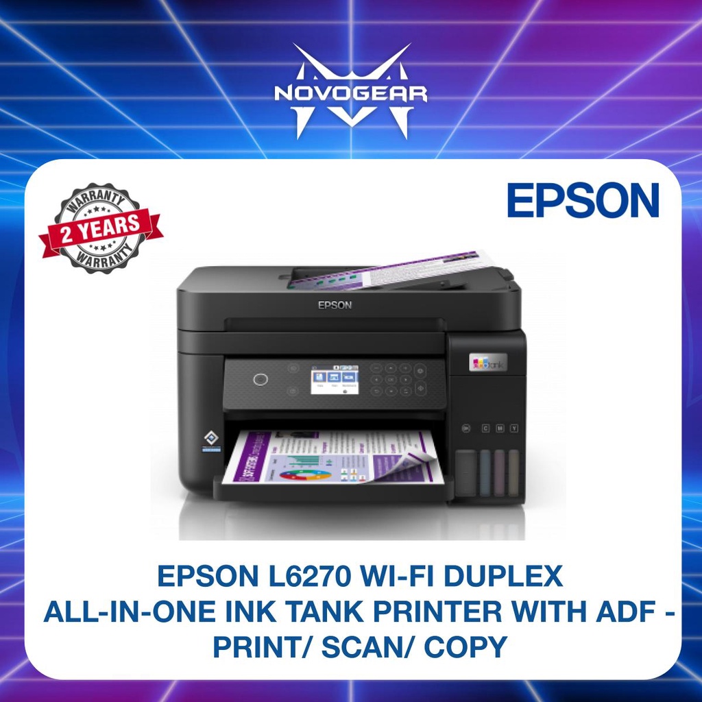 EPSON L6270 WI-FI DUPLEX ALL-IN-ONE INK TANK PRINTER WITH ADF - PRINT ...