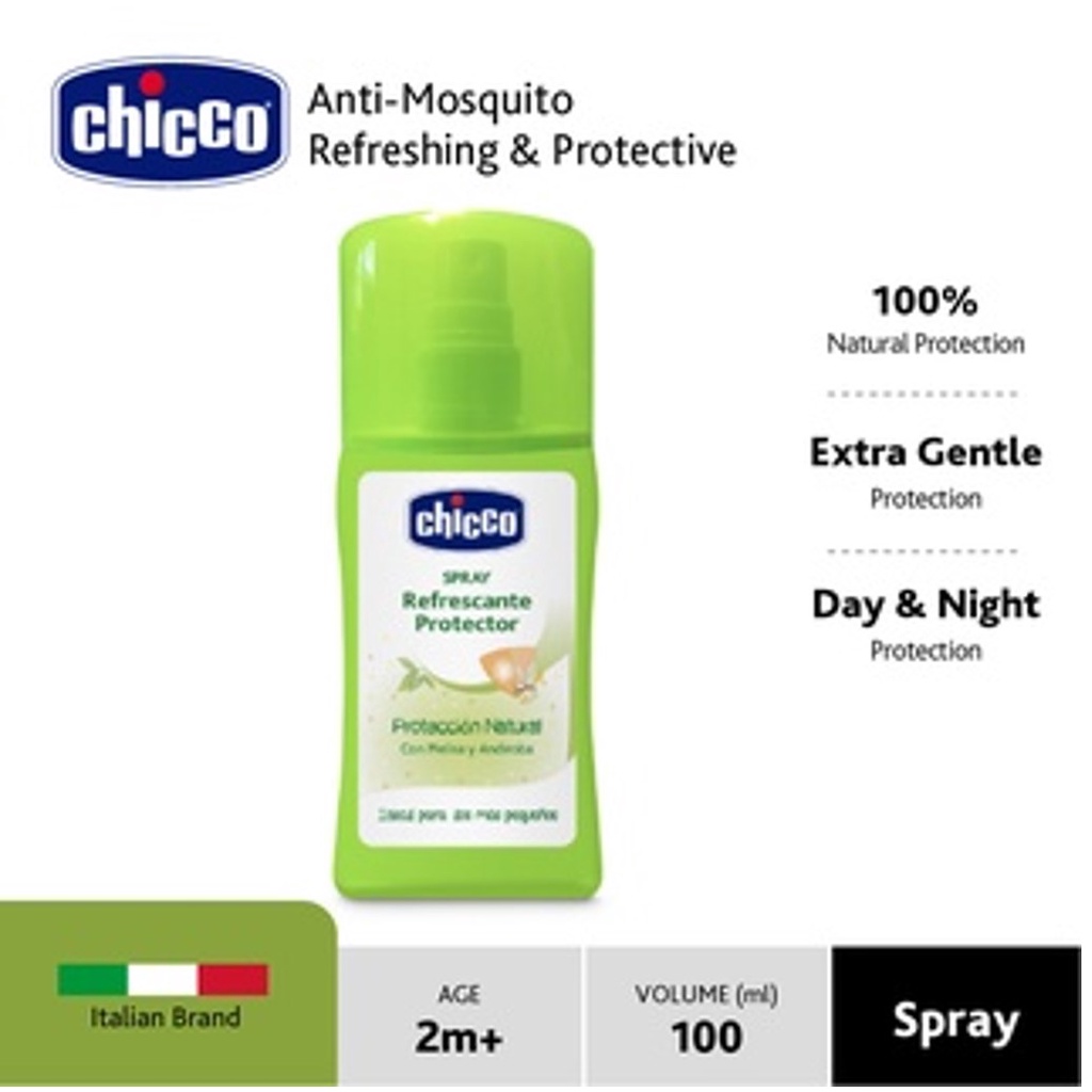 Chicco Anti Mosquito Refreshing & Protective Spray 100ml (Mosquito ...