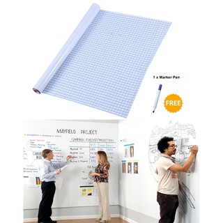 Whiteboard Stickers Self Adhesive DIY Waterproof White/Black Board ...