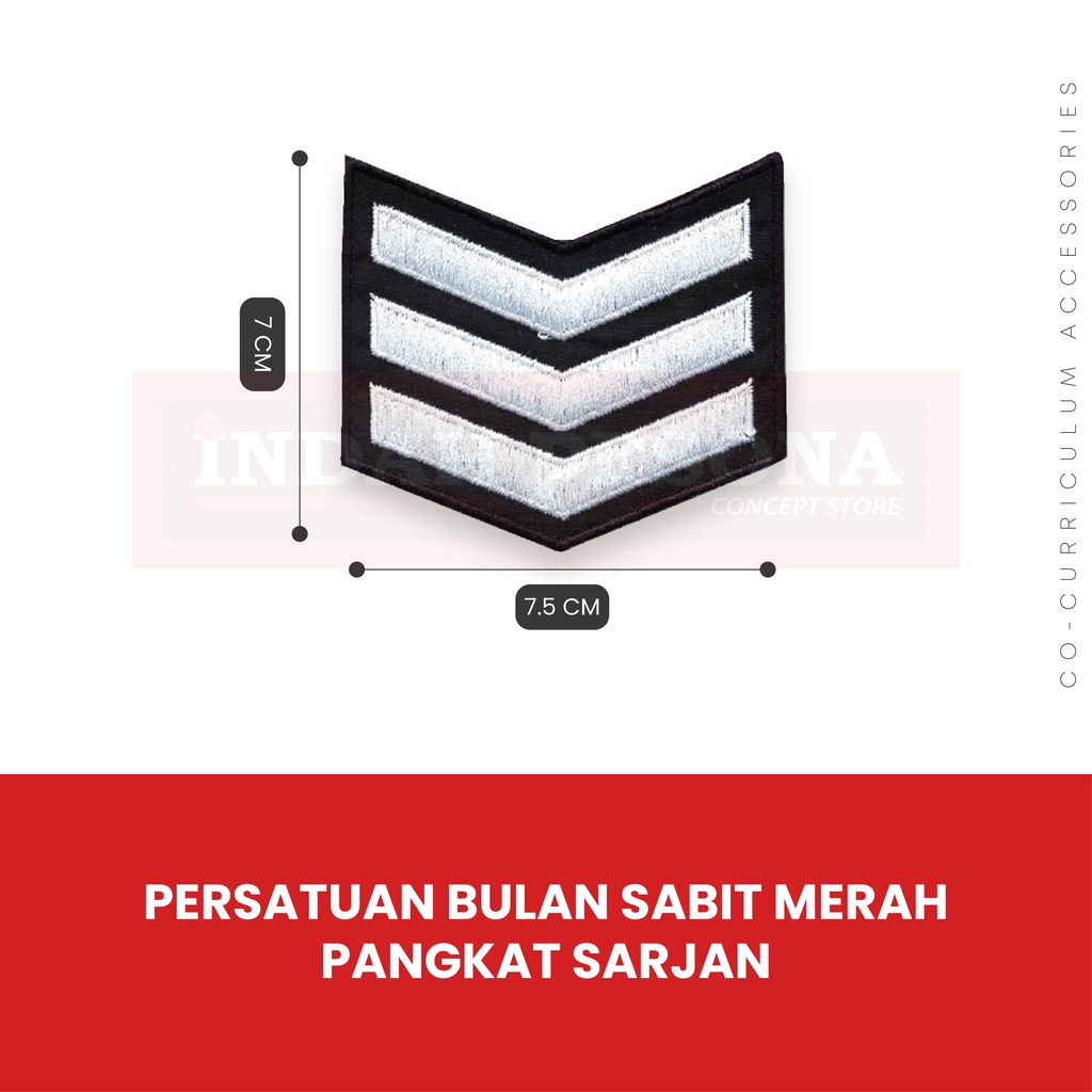 LENCANA PANGKAT 3 SARJAN SULAM (PBSM) / SCHOOL UNIFORM ACCESSORIES ...
