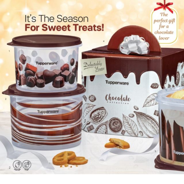 Tupperware Grand Choco Tower Gift Set （3pcs) | Shopee Malaysia