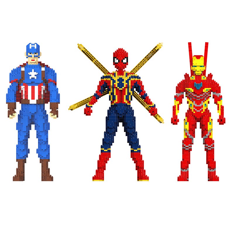 HC Magic Super Heroes Series Marvel Ironman Spiderman Captain America ...