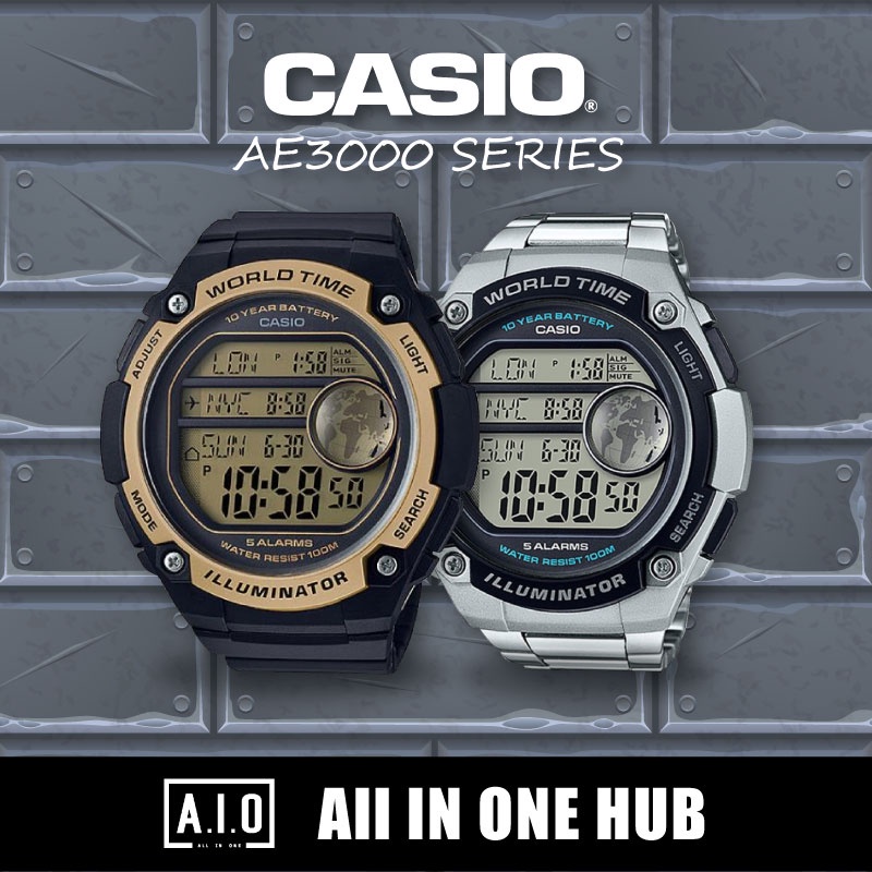 *100% Authentic* Casio AE3000 (AE-3000W / AE-3000WD) Series Standard ...