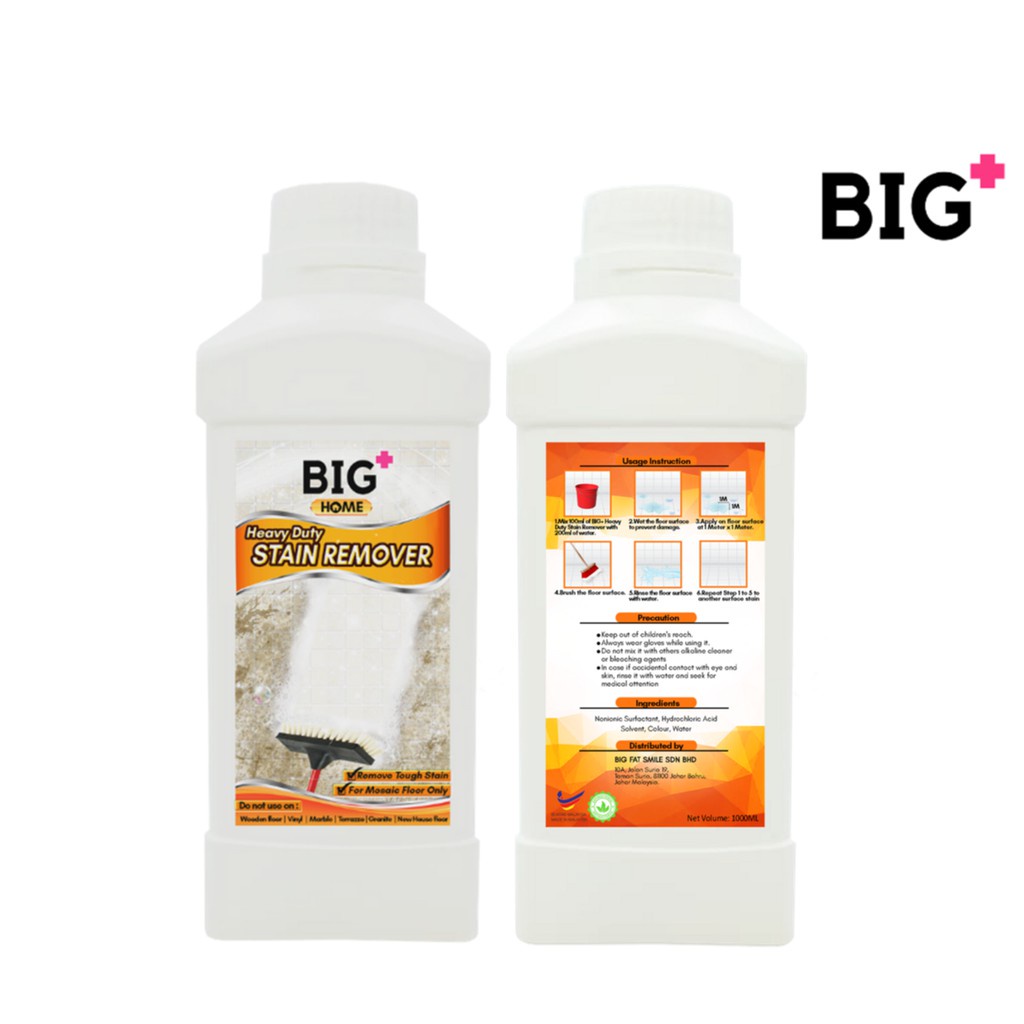 BIG+ Heavy Duty Stain Remover (1000ml) Mosaic Toilet Bathroom Cleaner ...