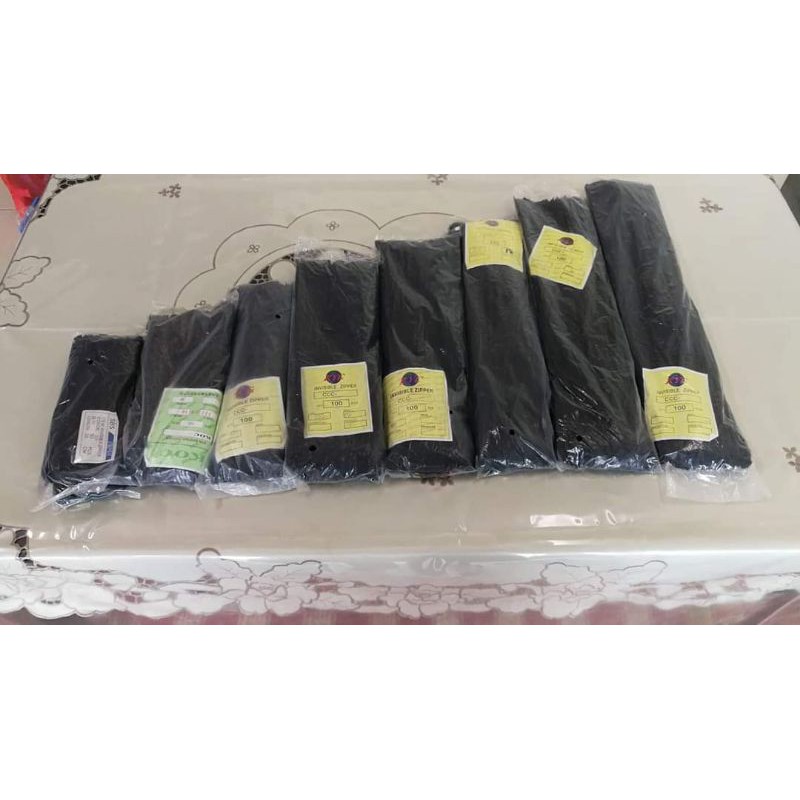 ZIP SOROK HITAM (10 INCI, 12 INCI DAN 14 INCI) | Shopee Malaysia