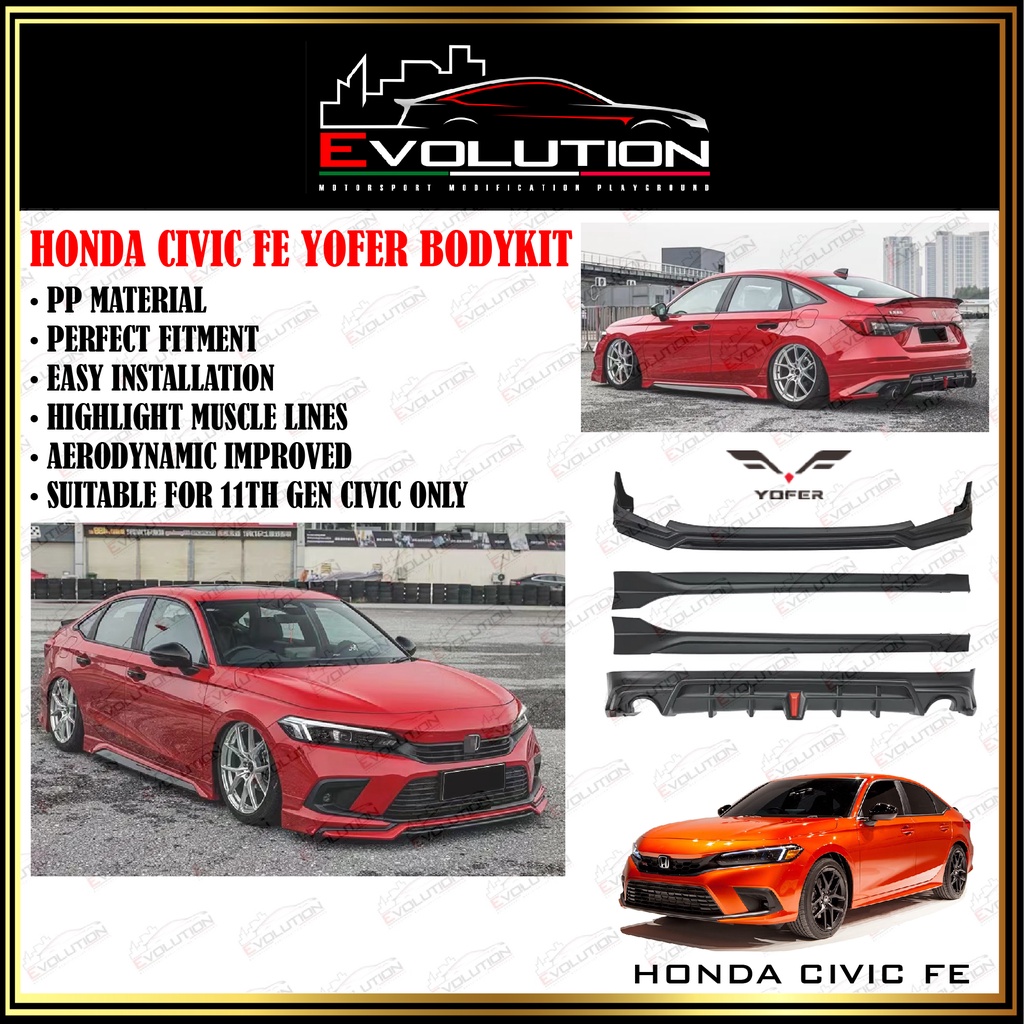 HONDA CIVIC FE BODYKIT CIVIC BODYKIT ORIGINAL YOFER DESIGN BODYKIT ...
