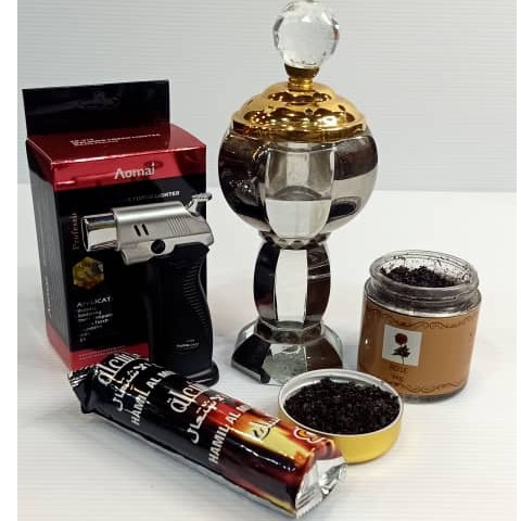 Crystal / Glass complete set Nice Incense Bakhoor / Bakhoor Burner ...