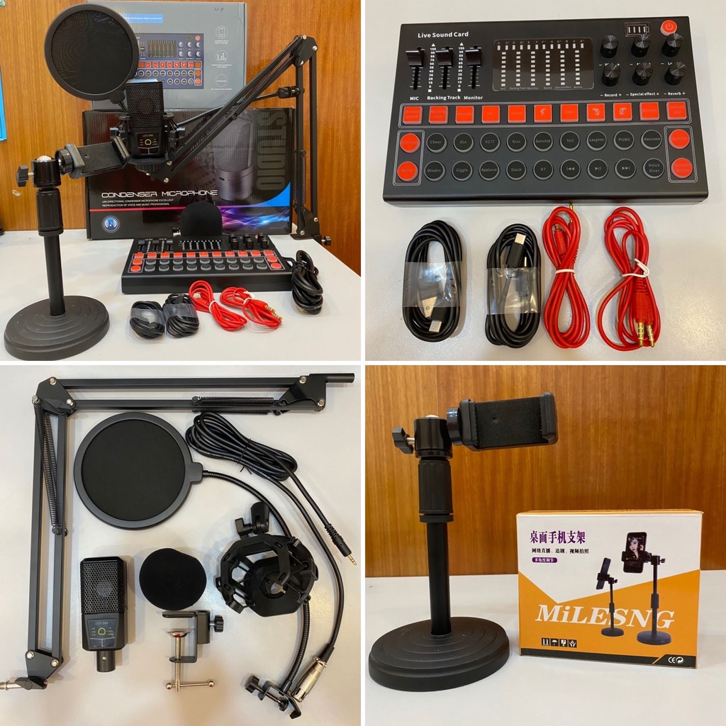 Live Streaming Package: Huadelang M9 Digital Sound Card + Huadelang ...