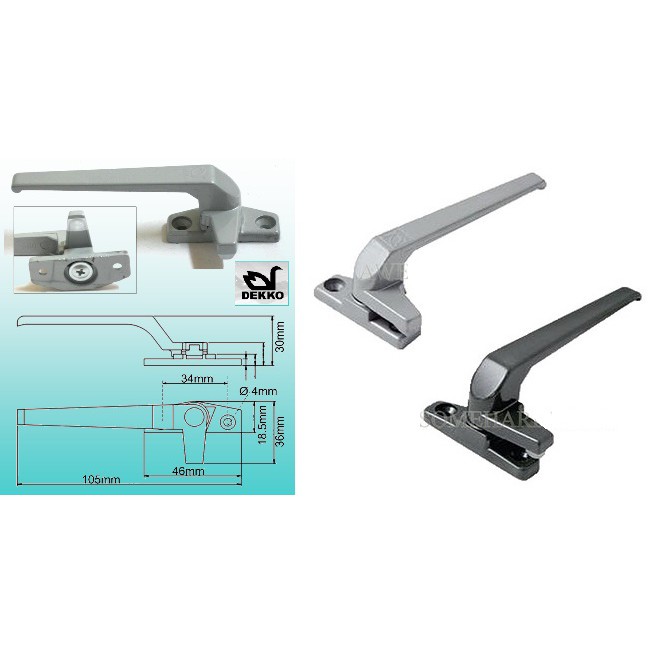 Window Handle (Brown/Silver) | Shopee Malaysia