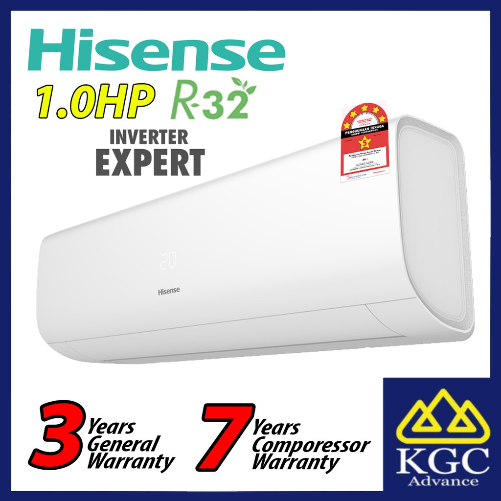 Hisense 1.0HP R32 Inverter Air Conditioner AI10KAG | Shopee Malaysia