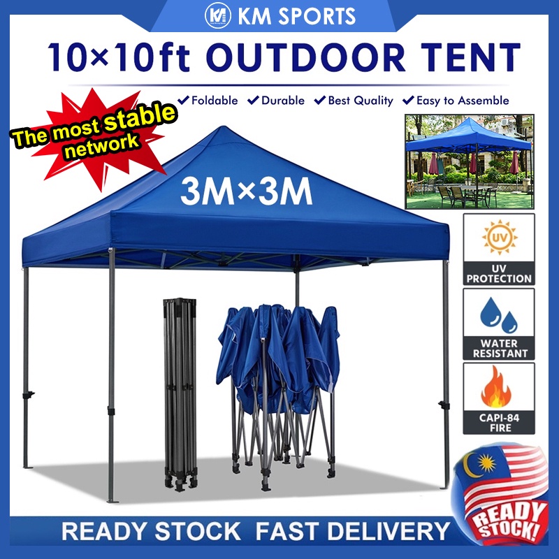 Payung Pasar Malam Super Waterproof Khemah Niaga Full Set Roof Express ...