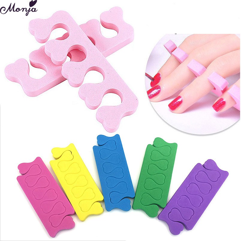 Nail Art Soft Foam Sponge Finger Nail Extending Painting Coating Anti ...