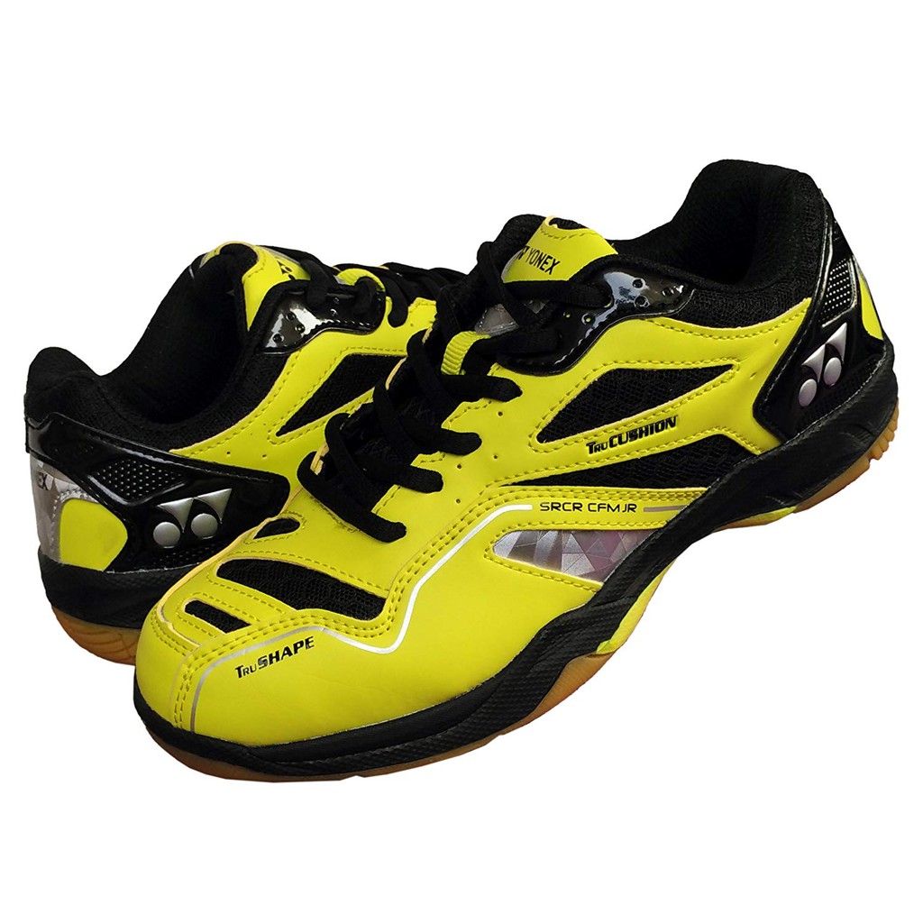 YONEX SRCR CFM YELLOW BLACK BADMINTON SHOES WITH TRU CUSHION | Shopee ...