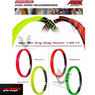 ORIGINAL KING DRAG ALLOY RIMS ALLOI RIM GREEN/ORANGE EX5/DREAM/KRISS ...