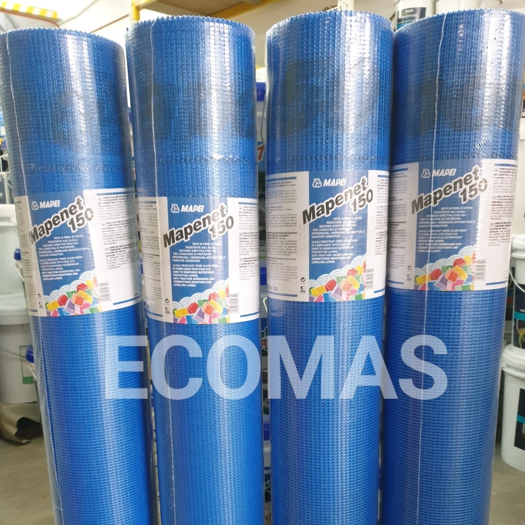 MAPEI MAPENET 150 (1M X 50M) Alkali-Resistant Glass Fibre Mesh / Fiber ...