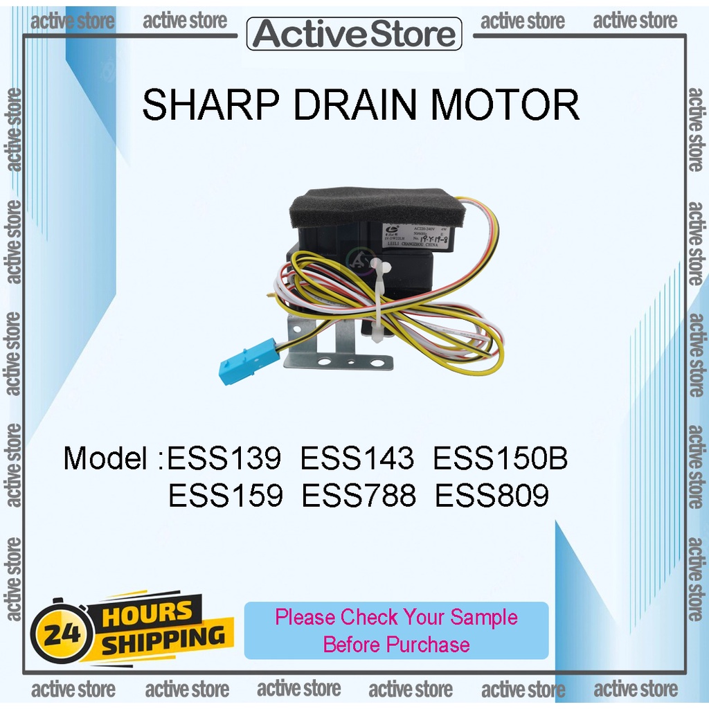 Sharp Washing Machine Drain Motor ESS139 ESS143 ESS150B ESS159 ESS788 ...