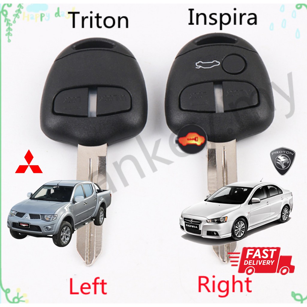 Proton Inspira / Mitsubishi Triton Lancer 2/3 Button remote key casing ...