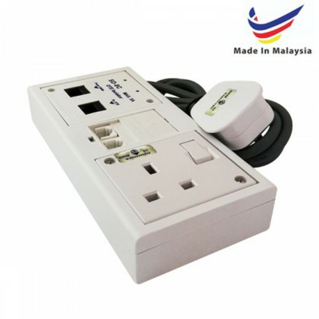 Cal-Lab Lightning Isolators CLLI SD-UCC4+DSL 1 Power & 2 X RJ45 sockets ...
