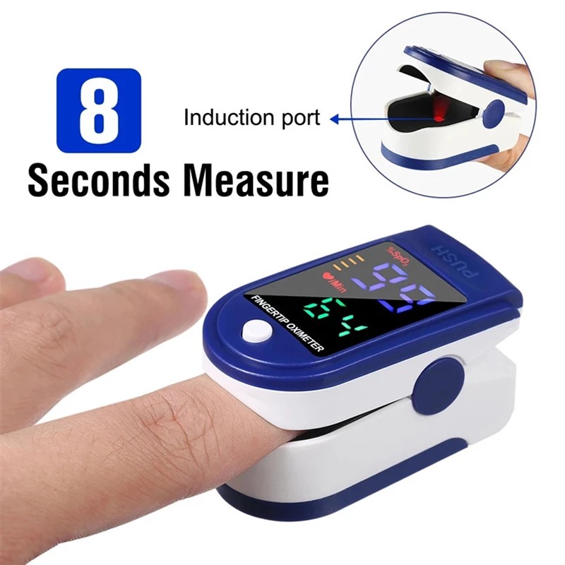 LED Screen Display Fingertip Pulse Oximetre Digital Pressure Monitor ...