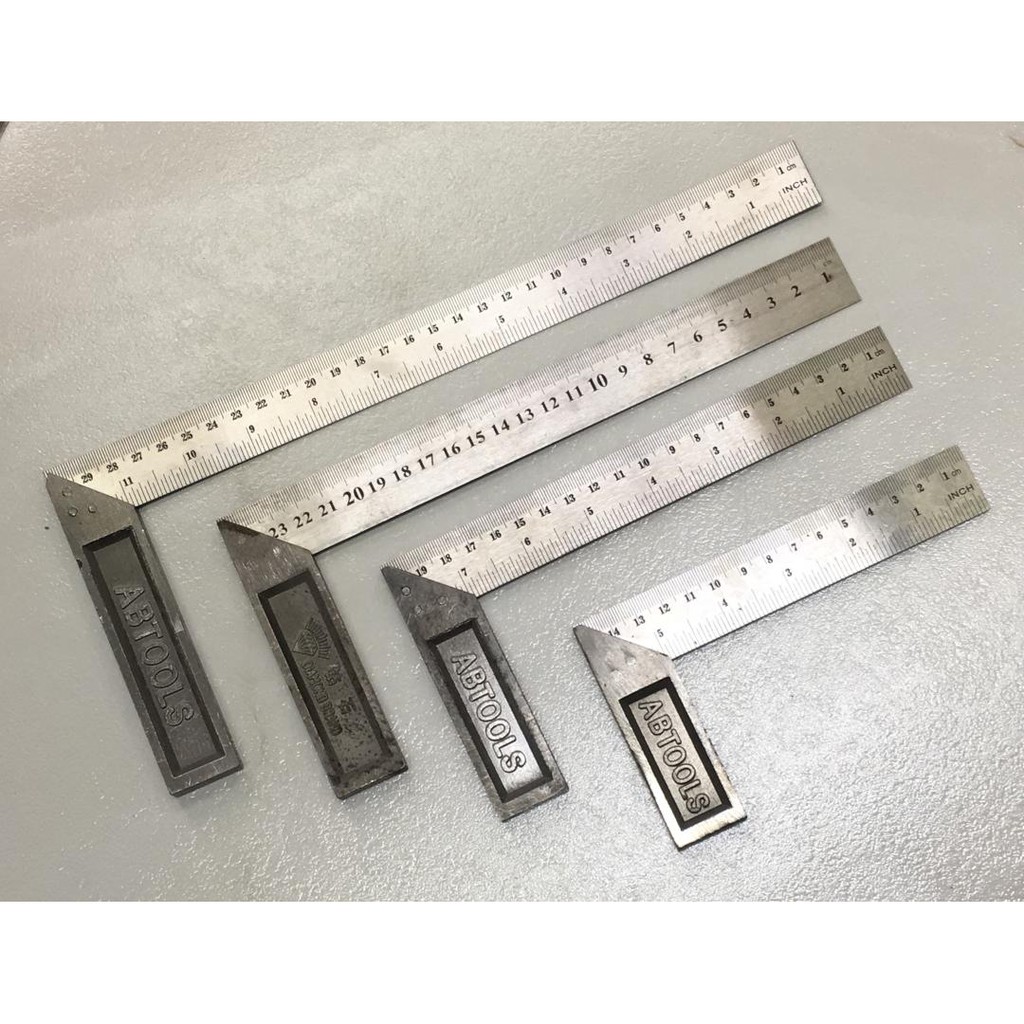 Steel carpenter Square Scale Ruler Tool/ TRY SQUARE/ PEMBARIS BESI L ...