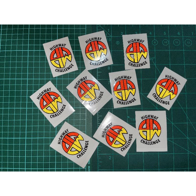 STICKER HIGHWAY CHALLENGE/STICKER PANTULAN CAHAYA/STICKER JENIS CUTTING ...