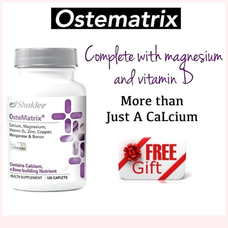 [READY STOCK] OSTEMATRIX SHAKLEE 120's HALAL Kalsium & Magnesium untuk ...
