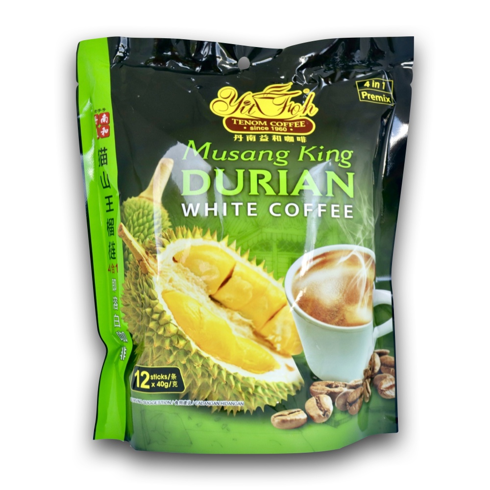 Tenom Yit Foh Musang King Durian White Coffee - Single Pack (12 sticks ...
